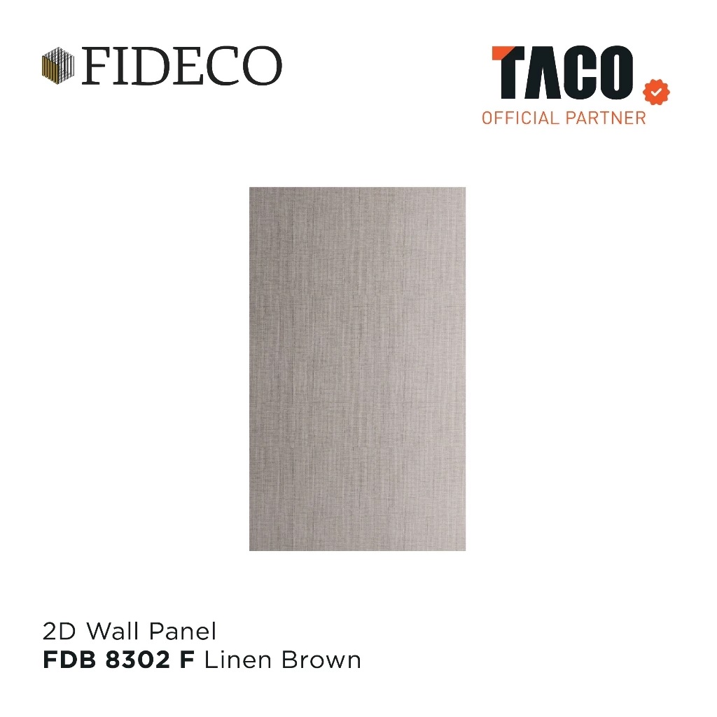 TACO Fideco 2D Wall Panel Metal Series & Fabric Series Tebal 8mm Ukuran ...