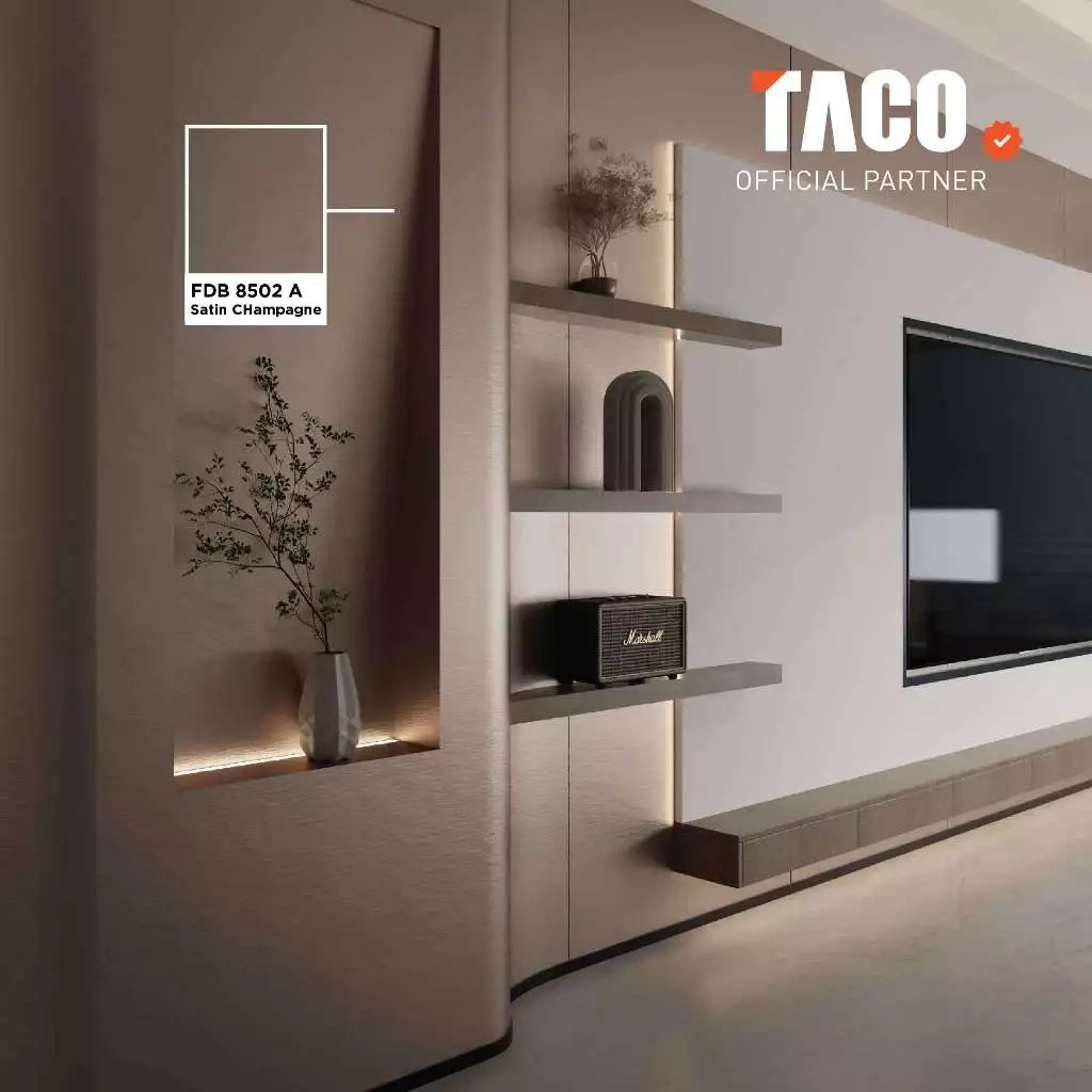 TACO Fideco 2D Wall Panel Metal Series & Fabric Series Tebal 8mm Ukuran ...